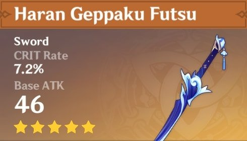 Genshin Impact "Haran Geppaku Futsu" Guia de armas: onde obter ...
