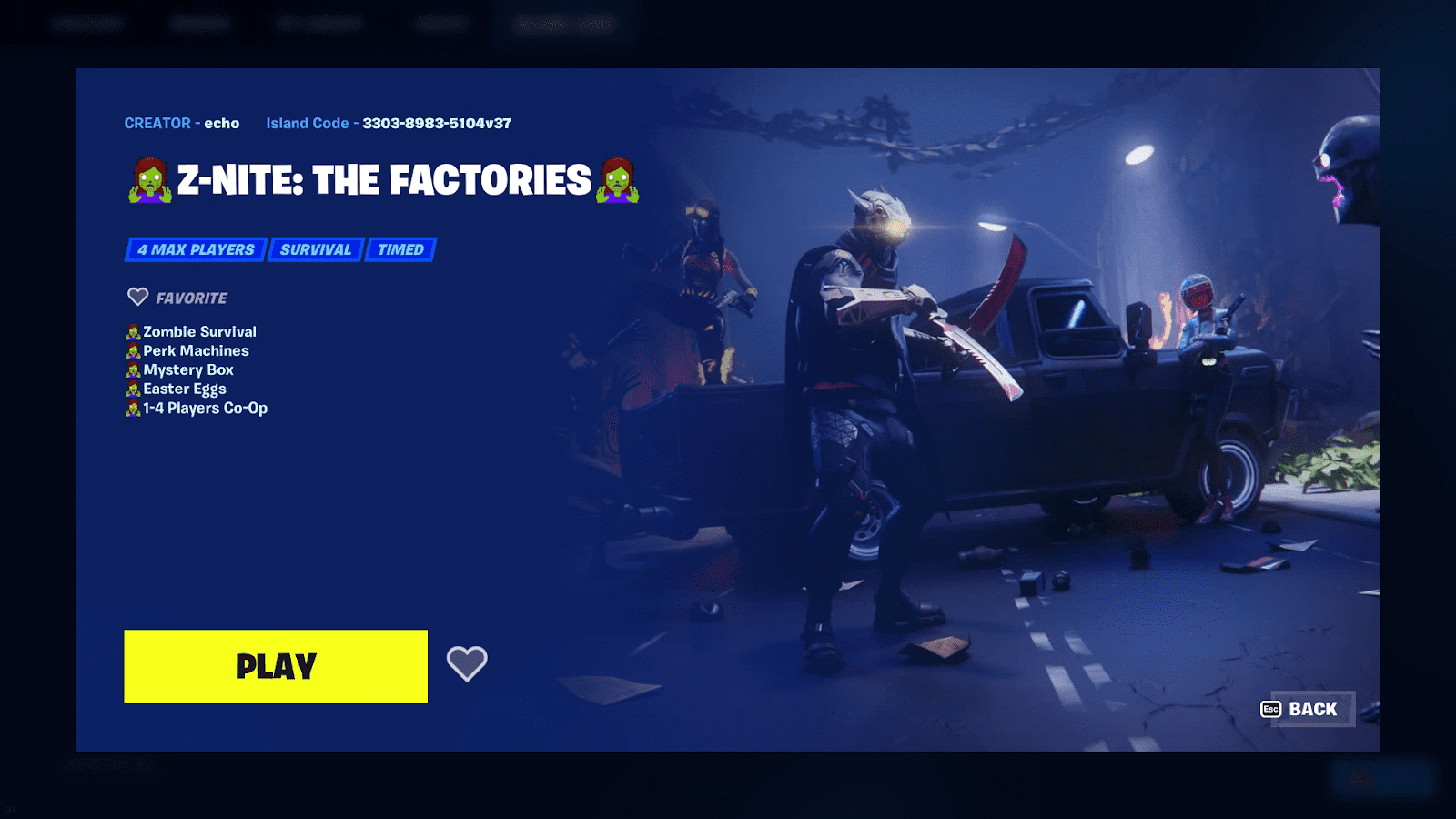 7 melhores códigos criativos de mapas de zumbis do Fortnite - Creo Gaming
