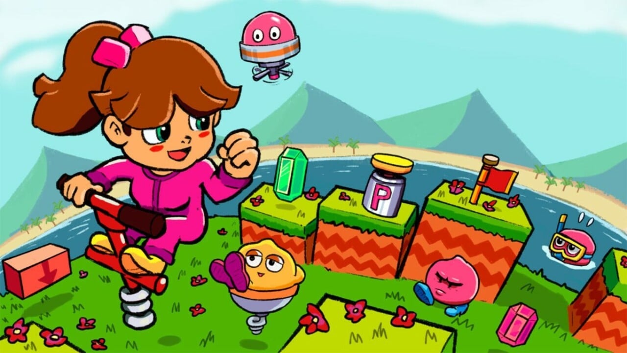 Vai! Vai! PogoGirl é um jogo de plataforma bonito e colorido com sérias ...