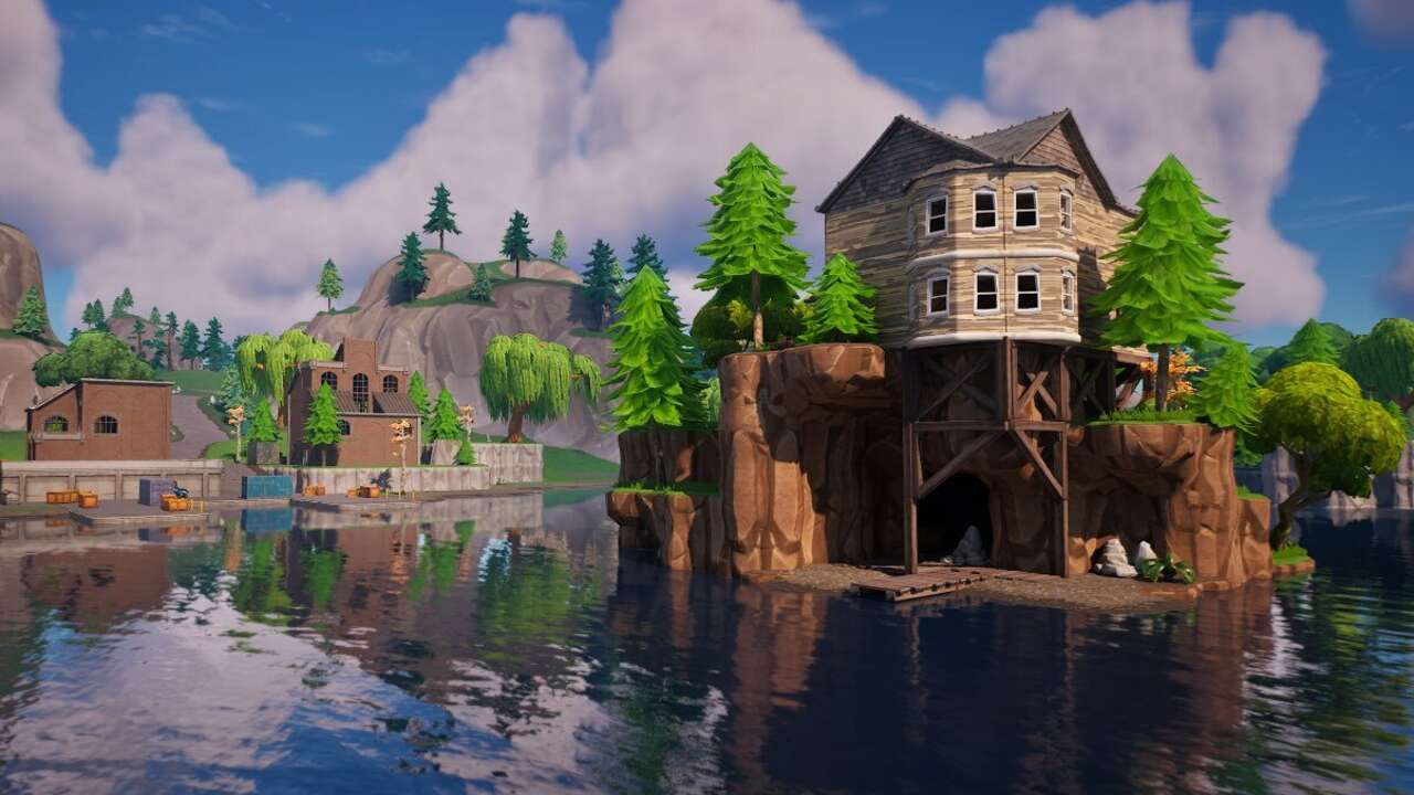 Mapa do capítulo 1 de Fortnite refeito para o lançamento do Creative 2. ...