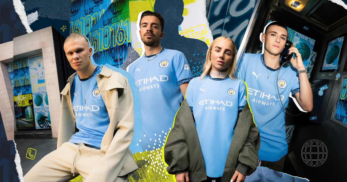 Conheça o novo uniforme titular do Manchester City para a temporada ...