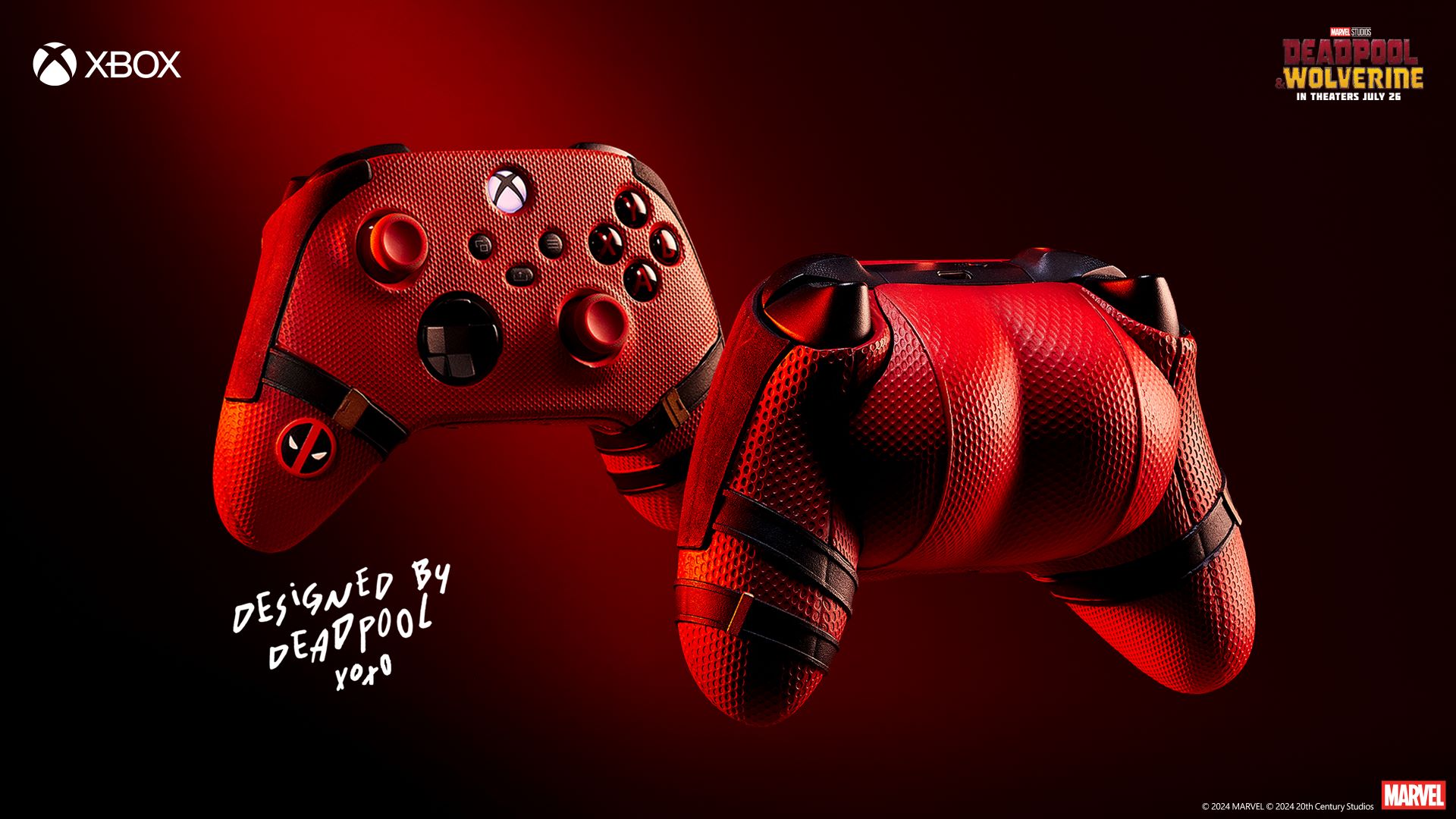 Conheça o novo controle do Xbox Deadpool desenhado pelo próprio ...